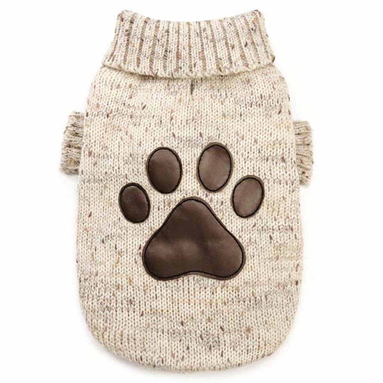 Paw Print Dog Sweater | Dog Sweaters | Poochyandzoey.com