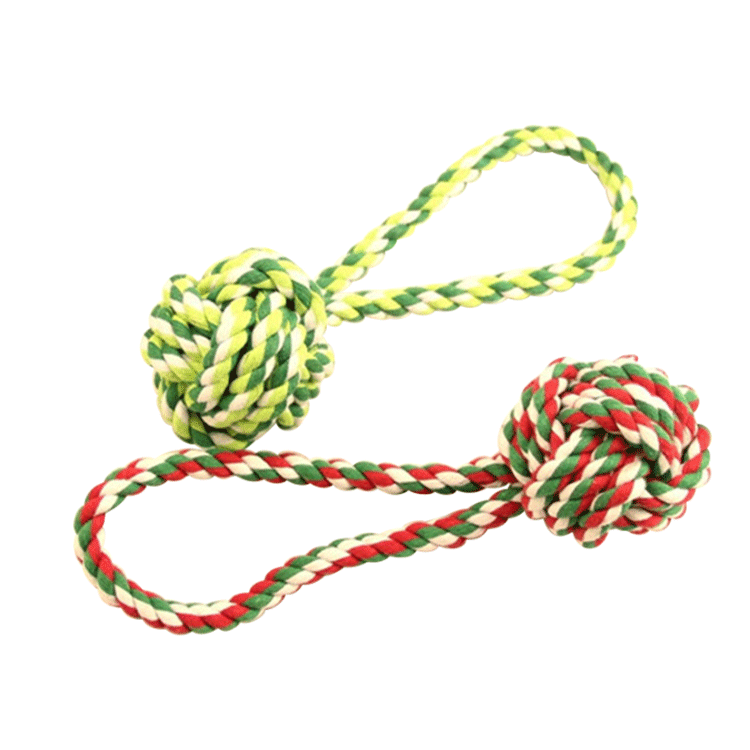 Ball & Tug Rope Chew Toy | Toys & Fun | Poochyandzoey.com