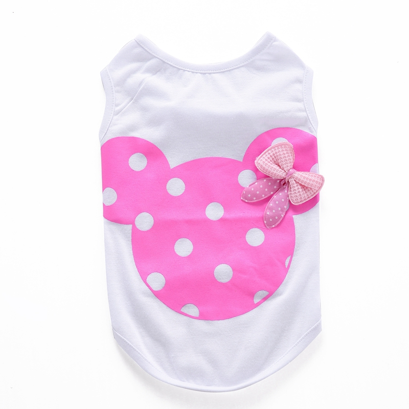 Poochy And Zoey Mouse Dog T-Shirt With Bow | Poochyandzoey.com